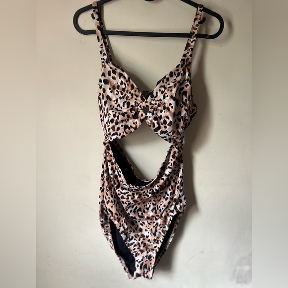 Time and Tru | Swim | Cheetah One Piece Bathing Suit | Poshmark